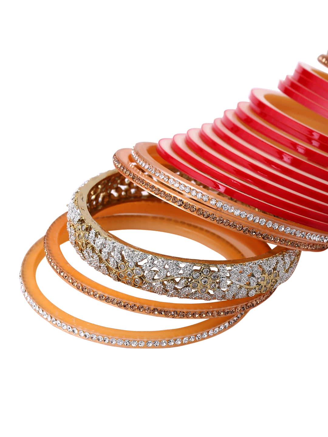 Red Color Bridal Chura Set