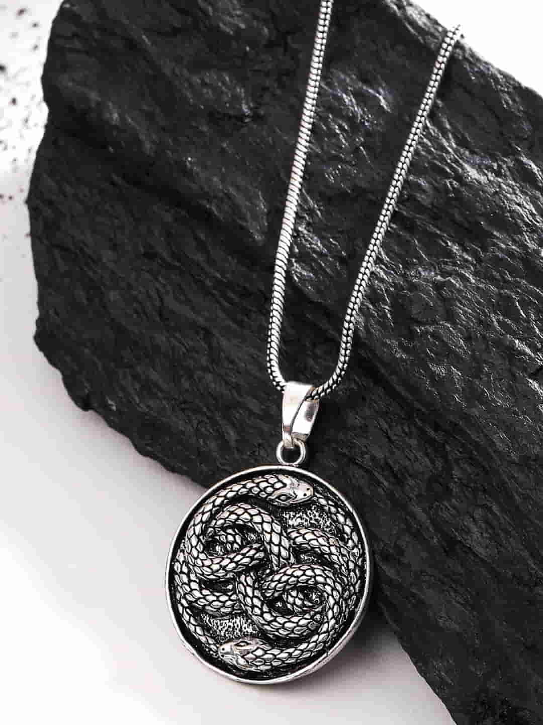 Snake Charm Pendant For Men